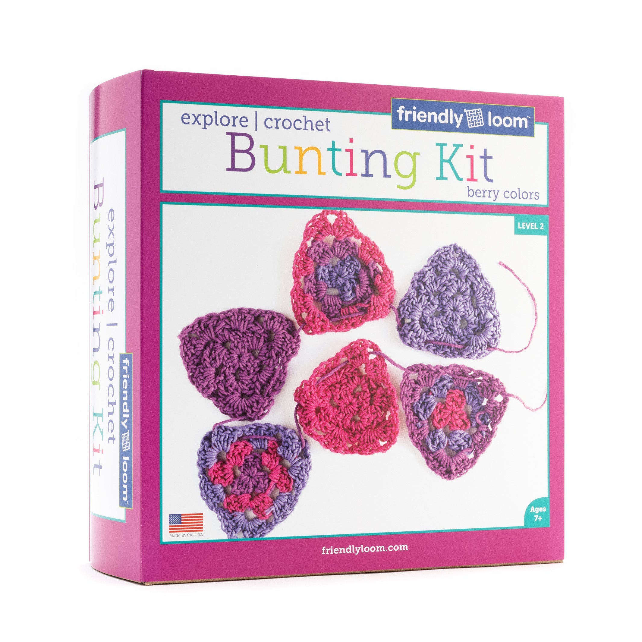 Explore Crochet: Bunting Kit – Berry – Wholesale - Harrisville Designs ...